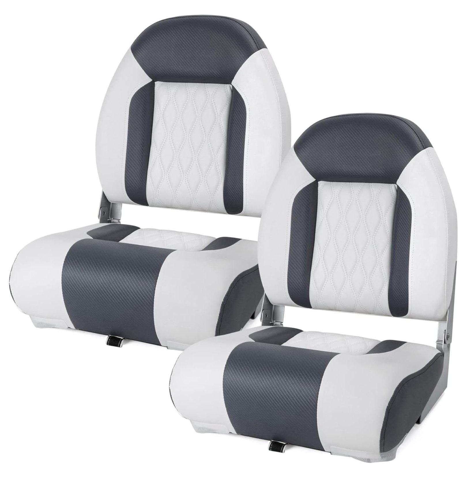 Premium Marine A Pair of High Back Folding Boat Seat, Fishing Marine ...