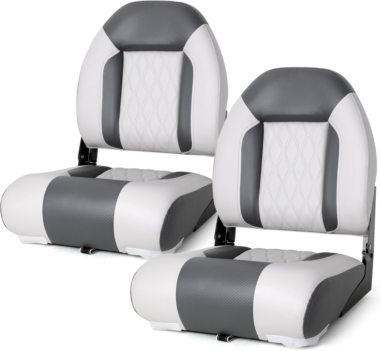 Premium Marine A Pair of High Back Folding Boat Seat, Fishing Marine ...