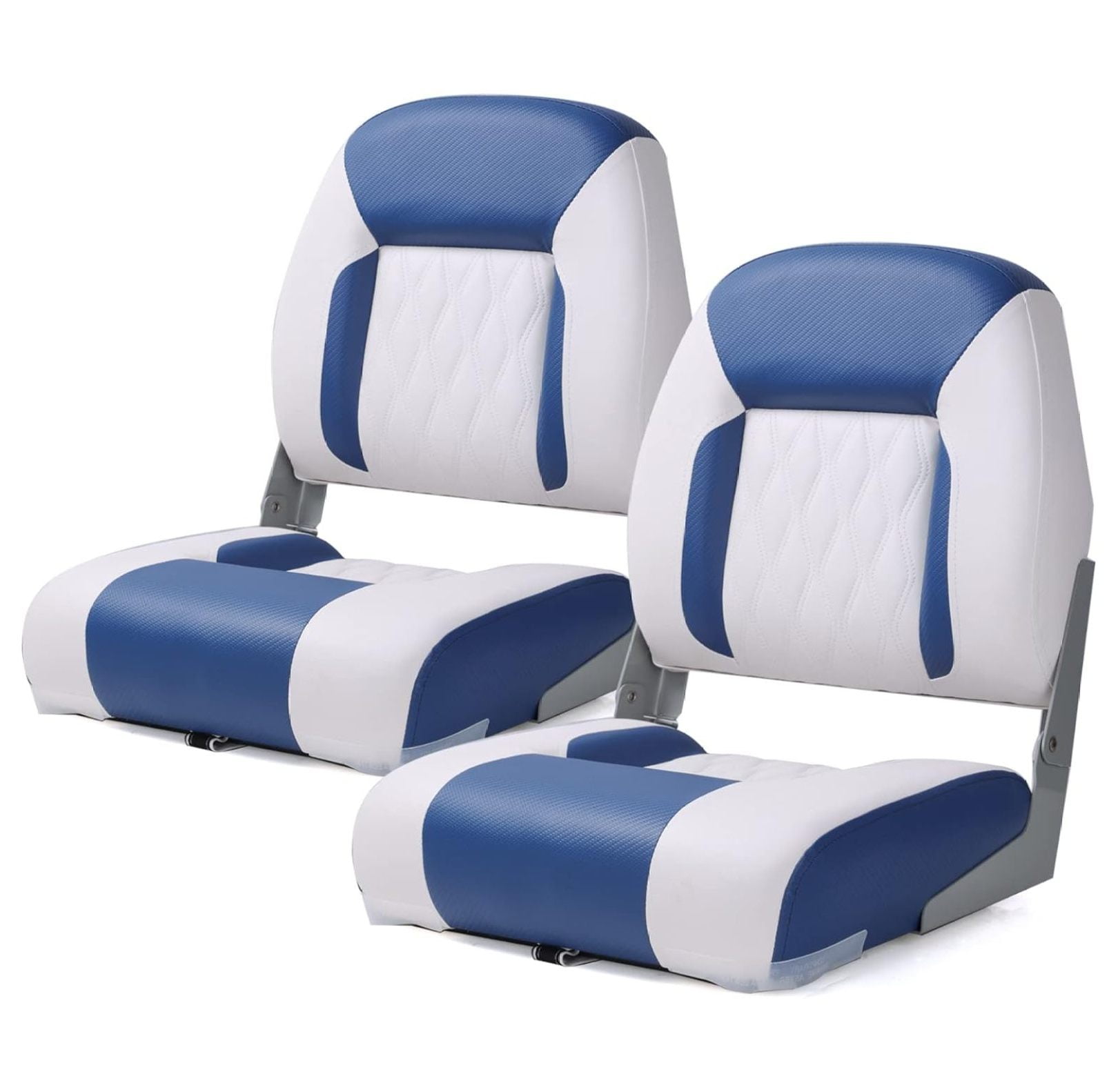 Premium Marine A Pair of Low Back Folding Boat Seat, Fishing Marine ...
