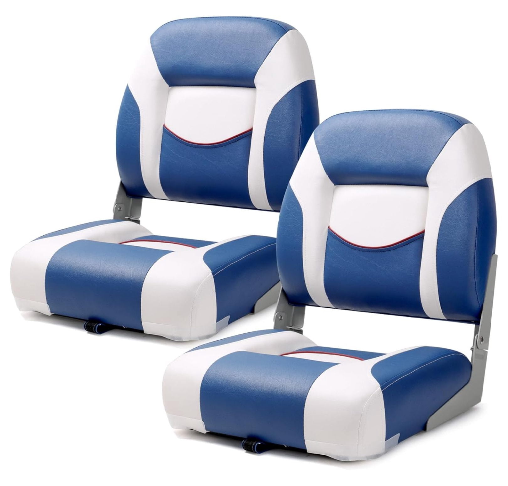 Premium Marine A Pair of Low Back Folding Boat Seat, Fishing Marine ...