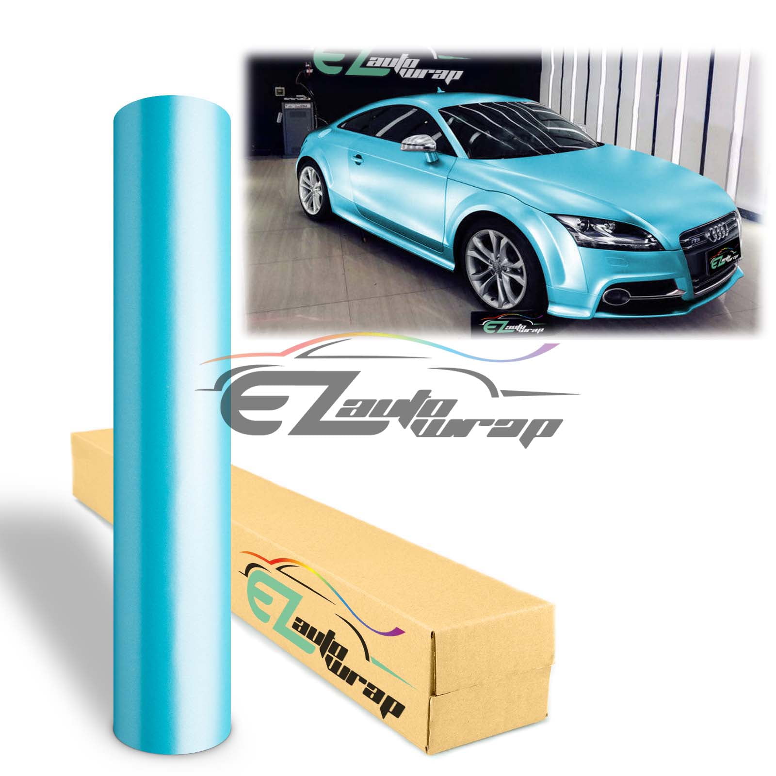 Premium Matte Metallic Satin Pearl LIGHT BLUE Vinyl Wrap Full Entire ...