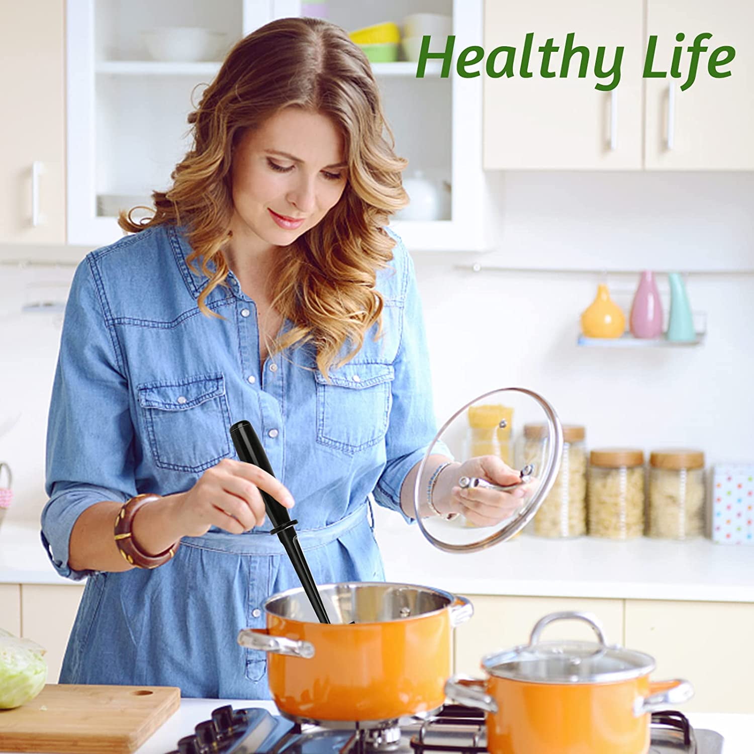 Premium Meat Chopper, 5 Curve Blades Ground Beef Masher, Heat Resistant ...