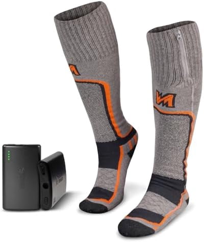 Premium Merino Wool Heated Socks for Men with Bluetooth Control, Three ...