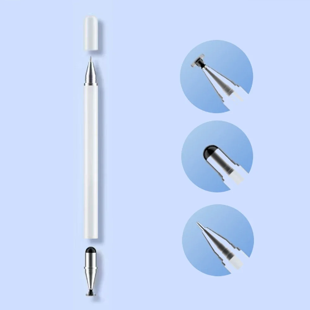 Premium Metal Stylus 3 in 1 Pen for Smartphones Tablets Video Editing ...