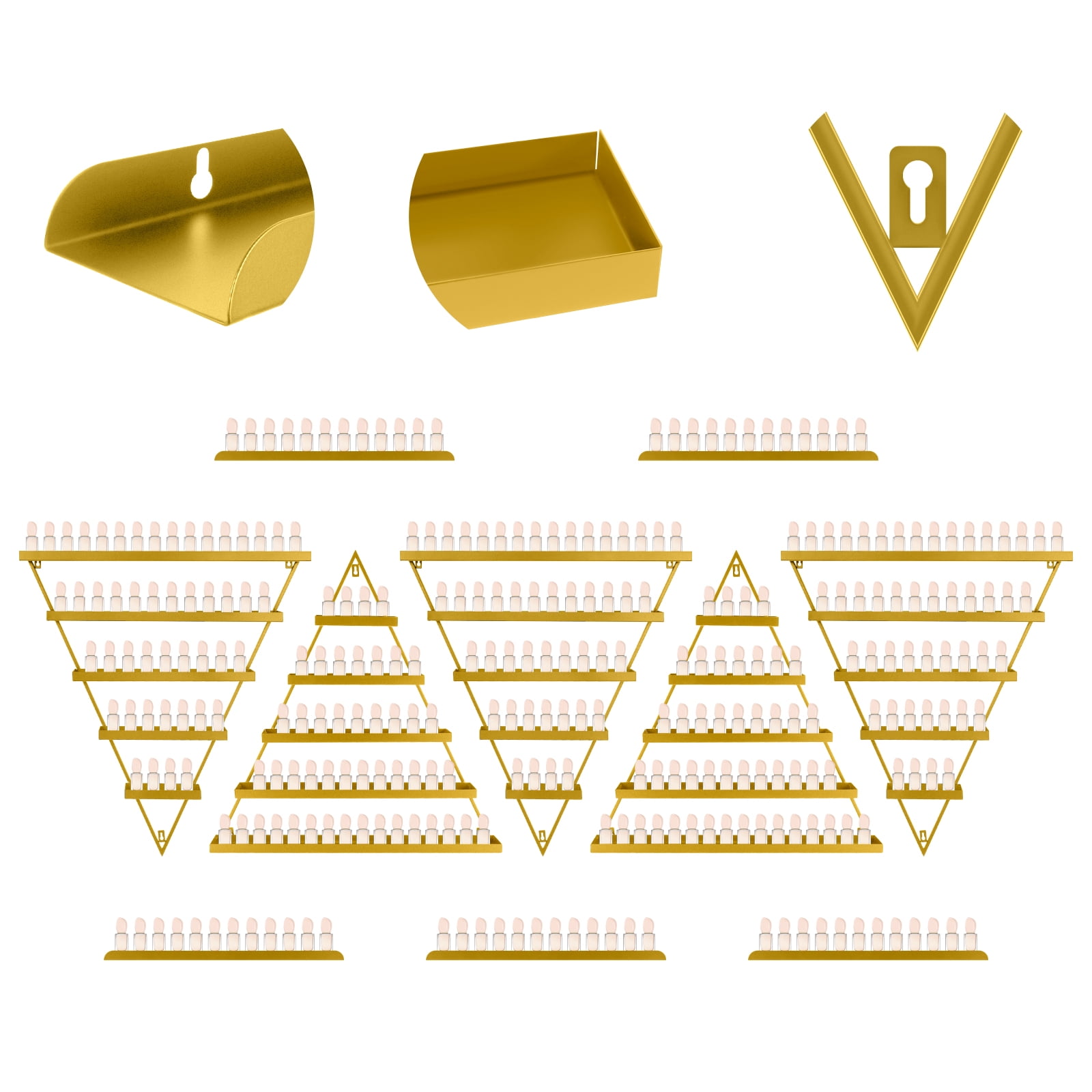 Premium Metal, Wall-mounted, Nail Polish Storage Racks, Body Armor ...