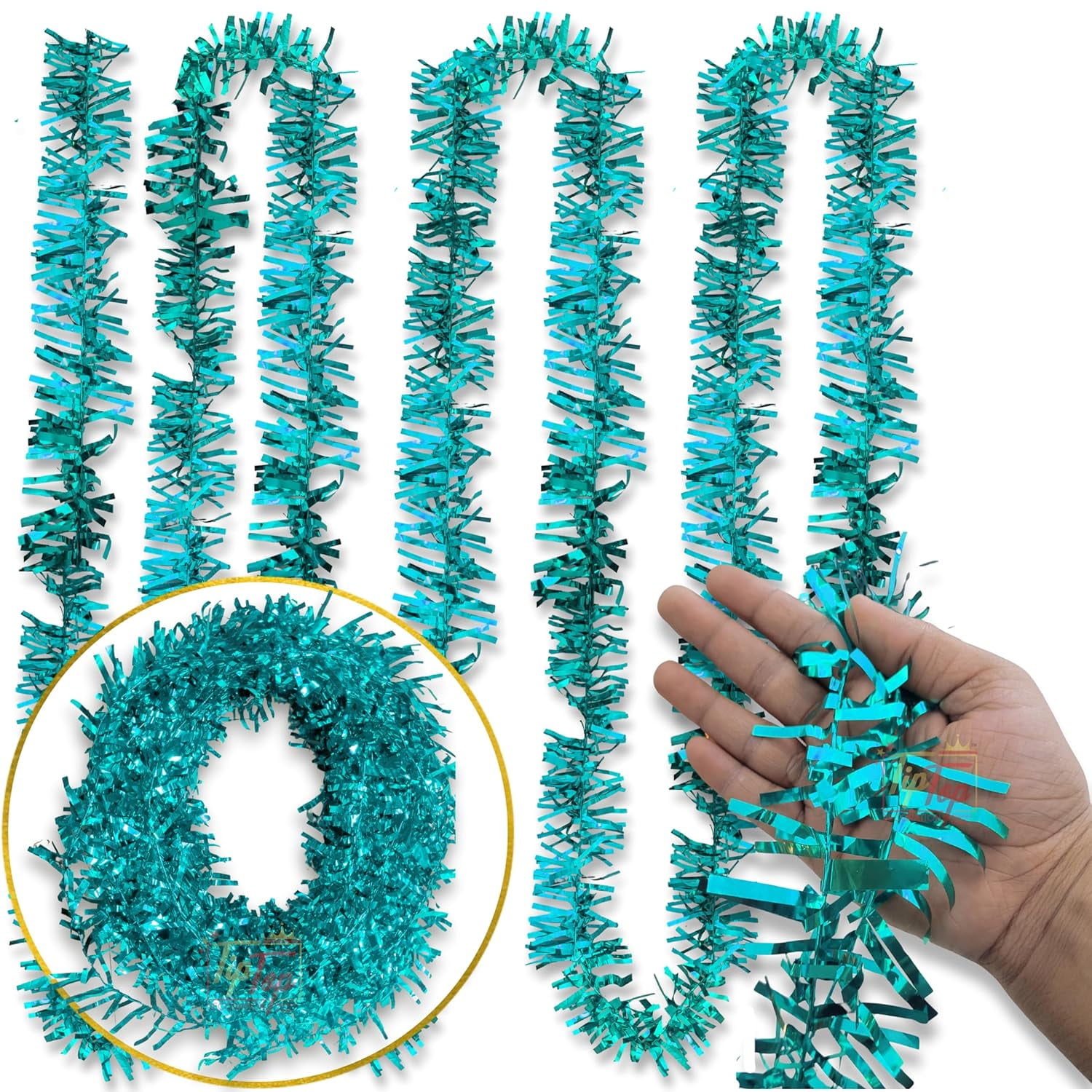 Premium Metallic Paper Long Garland Streamer - 160 Feet, Lightening ...