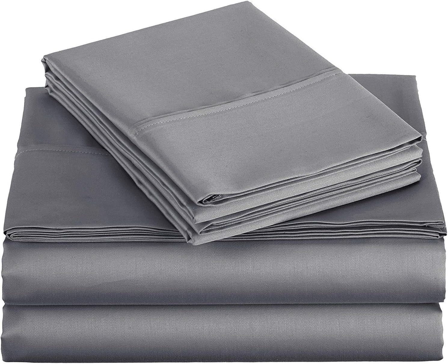 Premium Microfiber RV Sheet Set - 70x80 Camper King - Dark Grey Solid ...