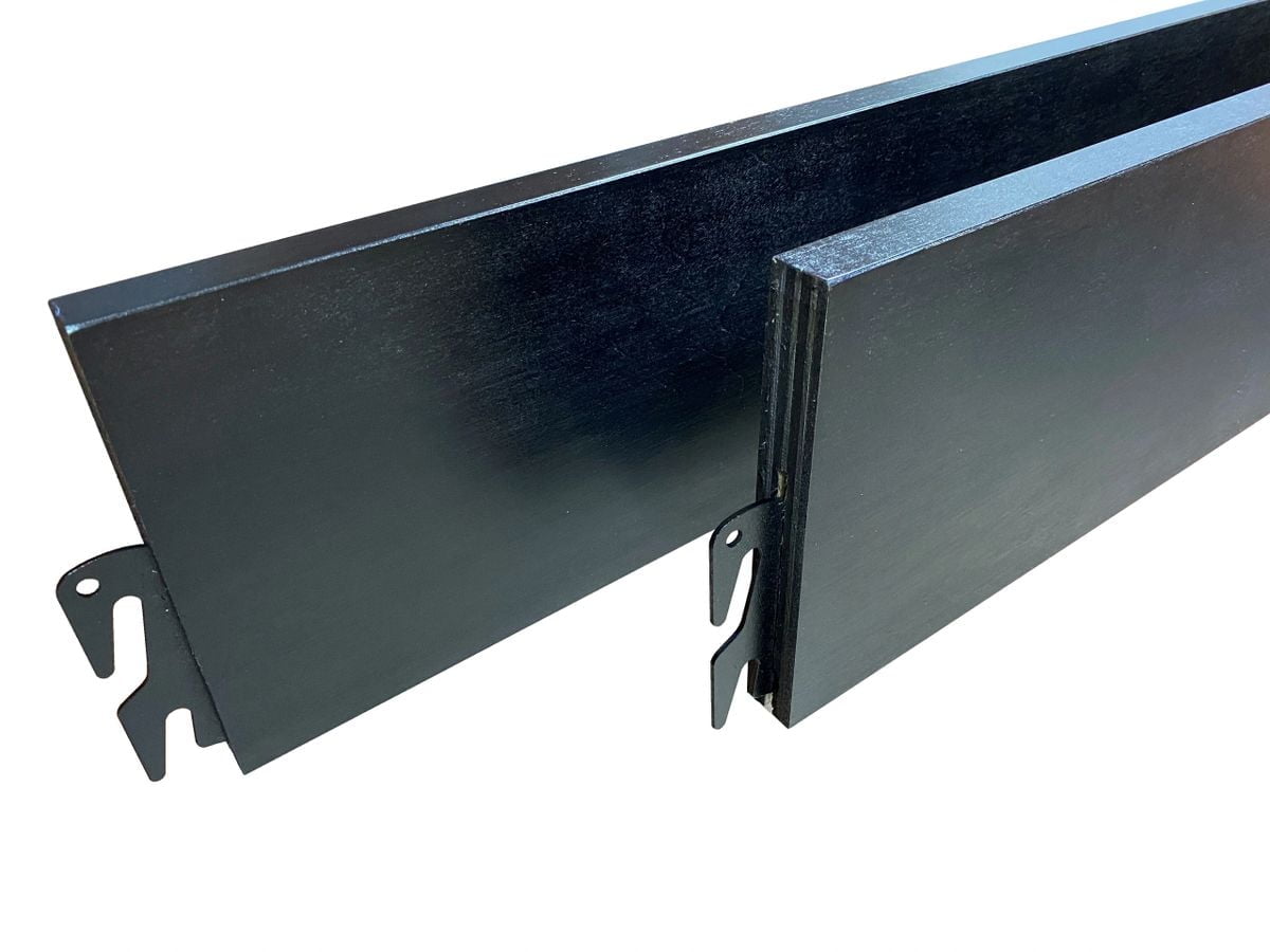 Wood Bed Rails - Hook-On Replacement Rails (Pair) - Midnight, 76 ...