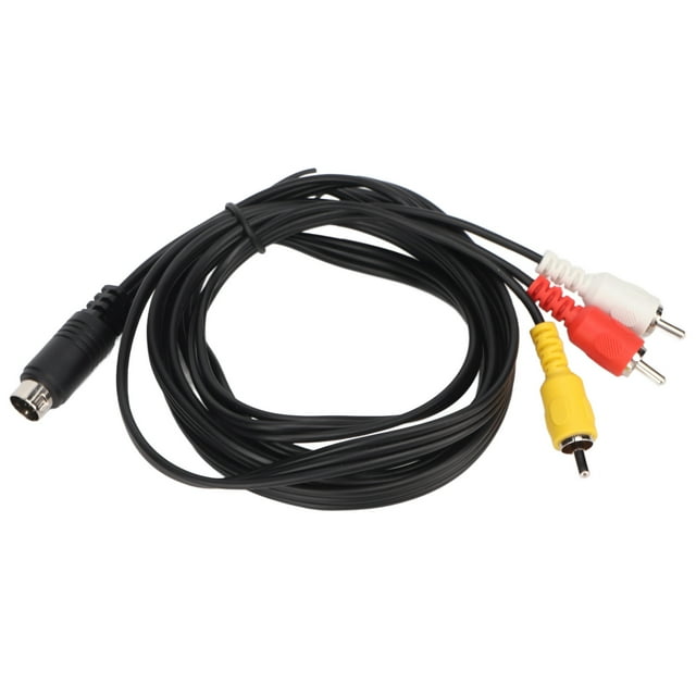 Premium Mini Din 9 Pin To Audio Video Composite Cable, Scratch ...