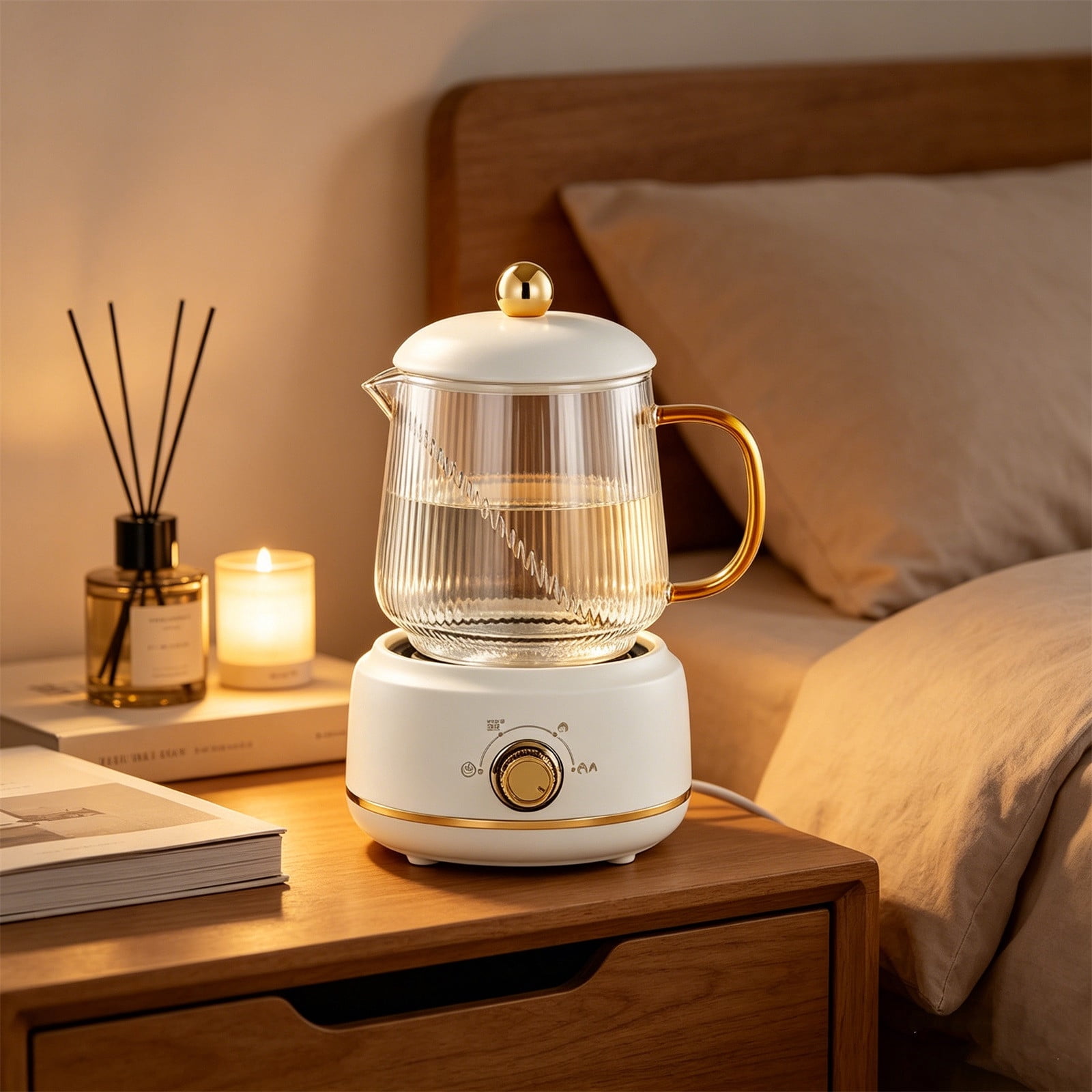 Premium Mini Electric Stewing Cup - Glass Health Preservation Pot ...