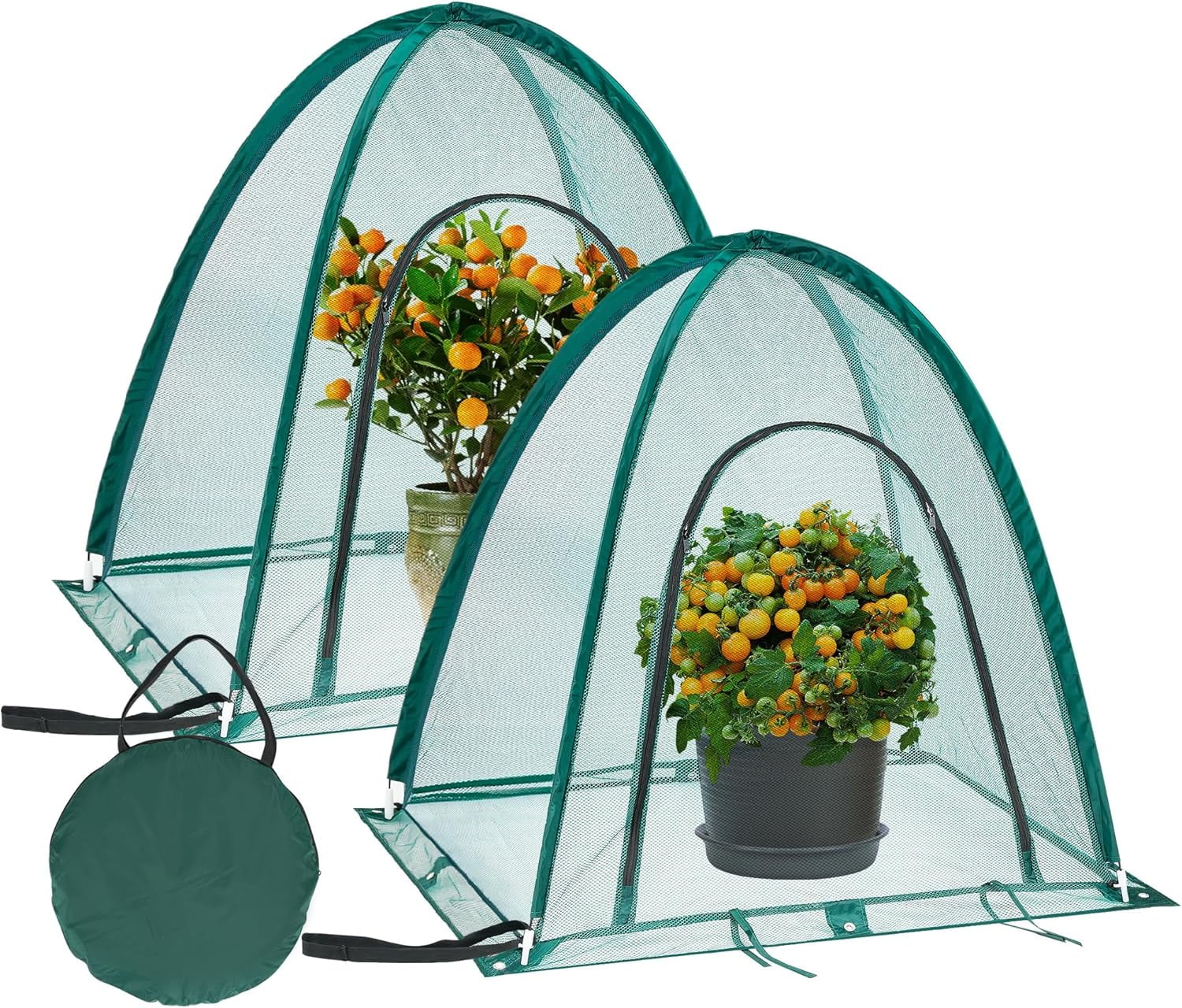 Premium Mini Garden Mesh Netting Pop Up Greenhouse Plant Covers and ...