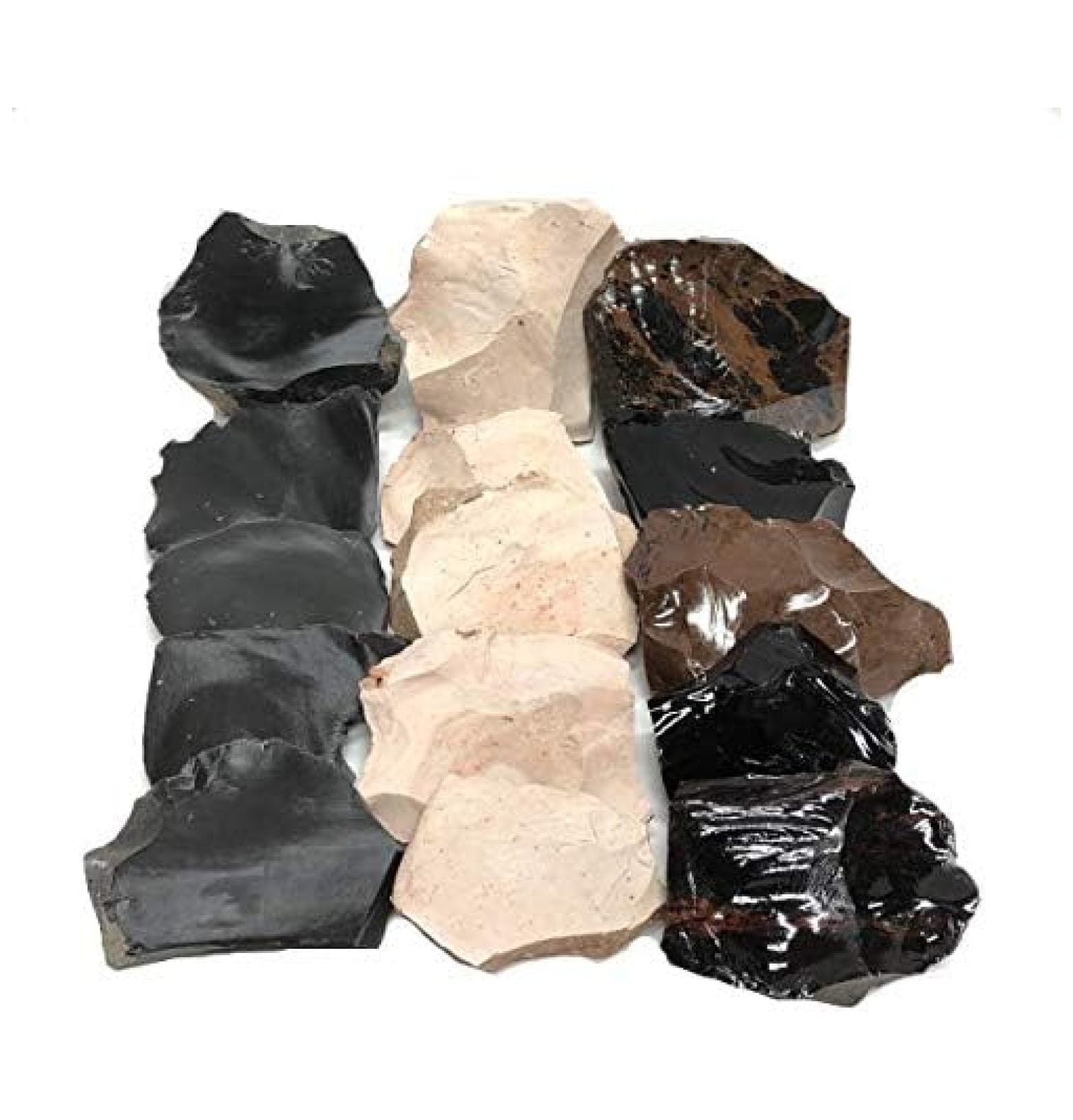 Premium Mixed Flint Knapping Spalls (10lbs) Flint Knapping Stone ...