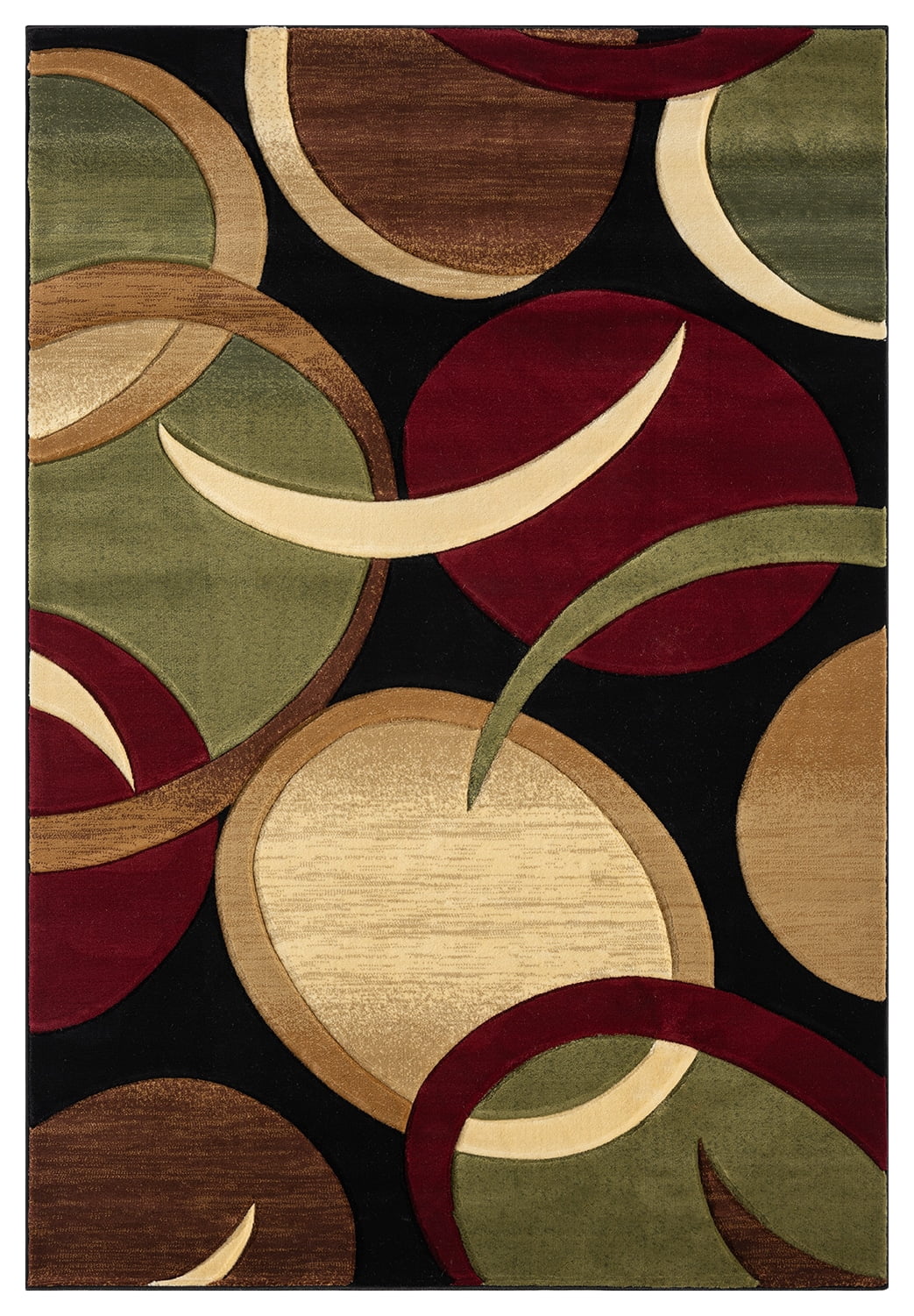 Premium Hand Carved Abstract Modern Rug Contemporary Colorful Thick ...