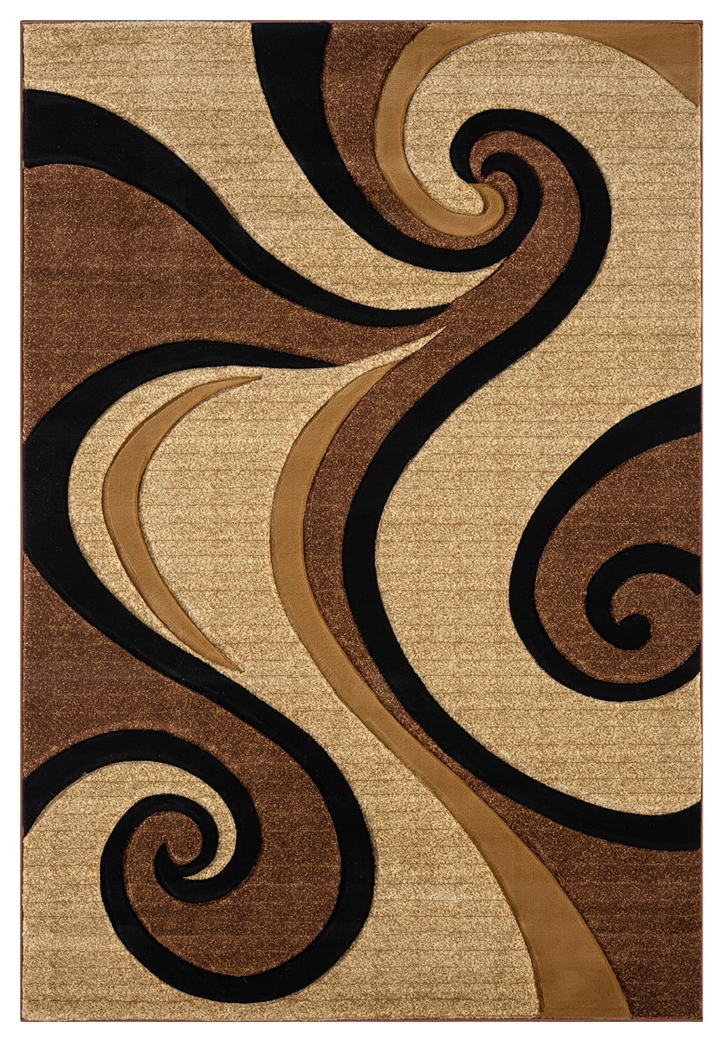 Premium Hand Carved Abstract Modern Rug Contemporary Colorful Thick ...