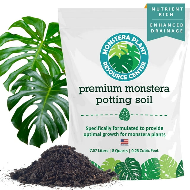 Premium Monstera Potting Soil Quick Draining, Nutrient Rich Living ...
