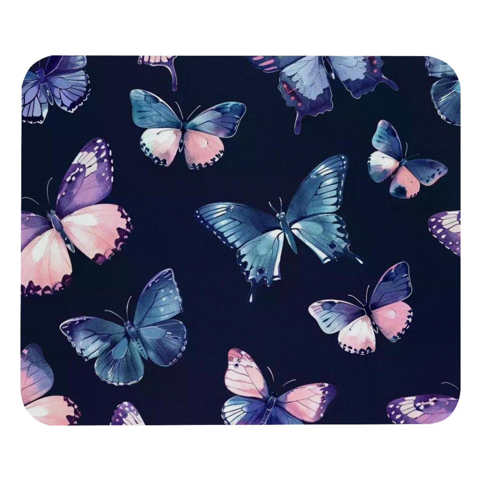 Premium Mouse Pad -Butterflies Purple Pretty Pattern Mousepad ...