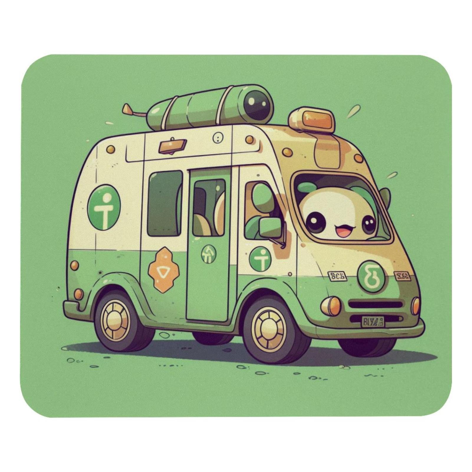 Premium Mouse Pad -Cartoon Cute Ambulance Mousepad - Computer Mouse Pad ...