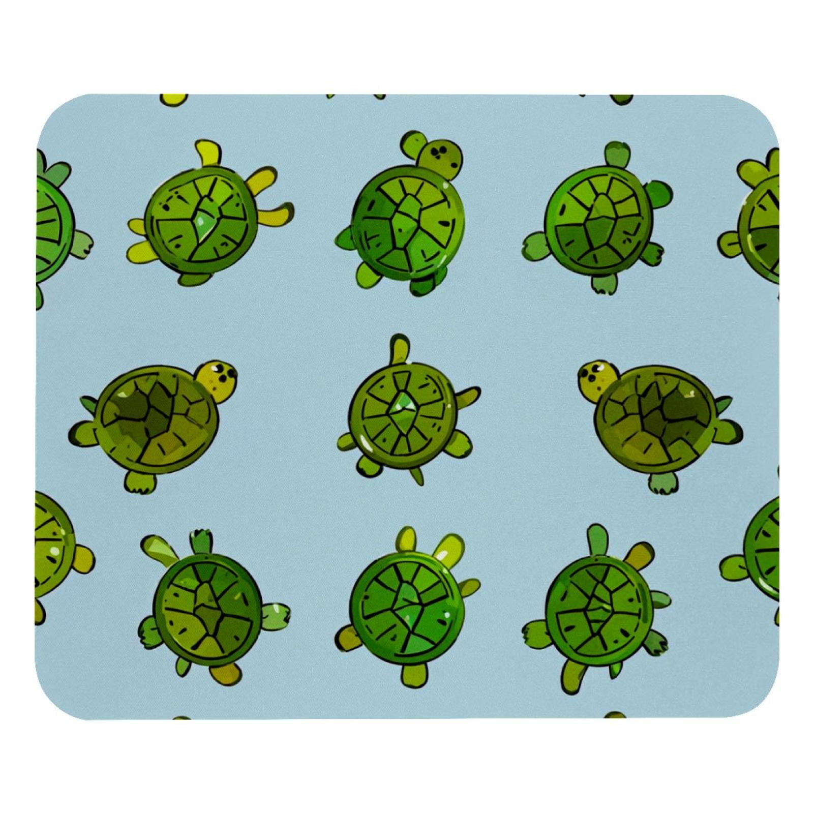 Premium Mouse Pad -Cartoon Green Turtle Pattern Mousepad - Computer ...