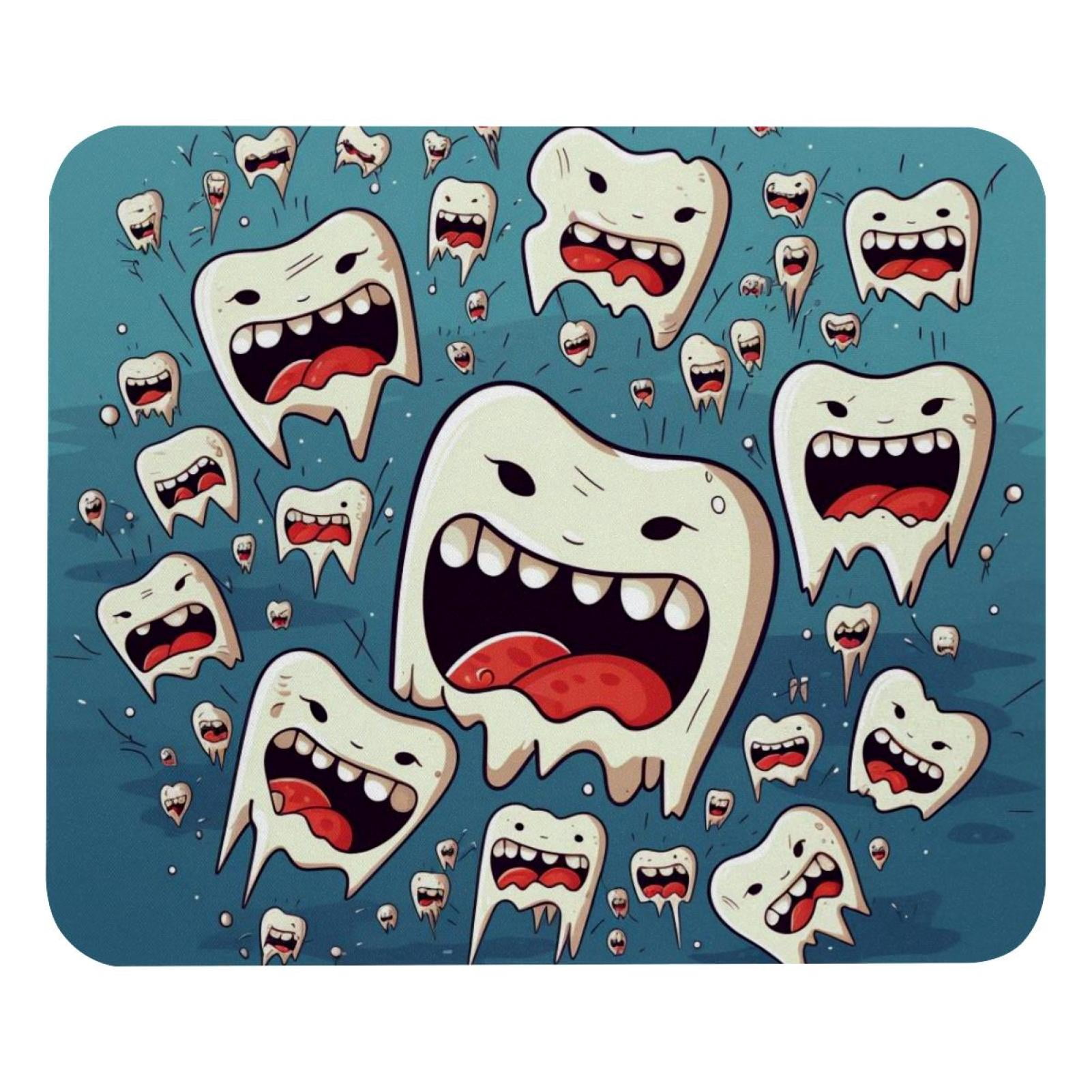 Premium Mouse Pad -Cartoon Small Teeth Mousepad - Computer Mouse Pad ...