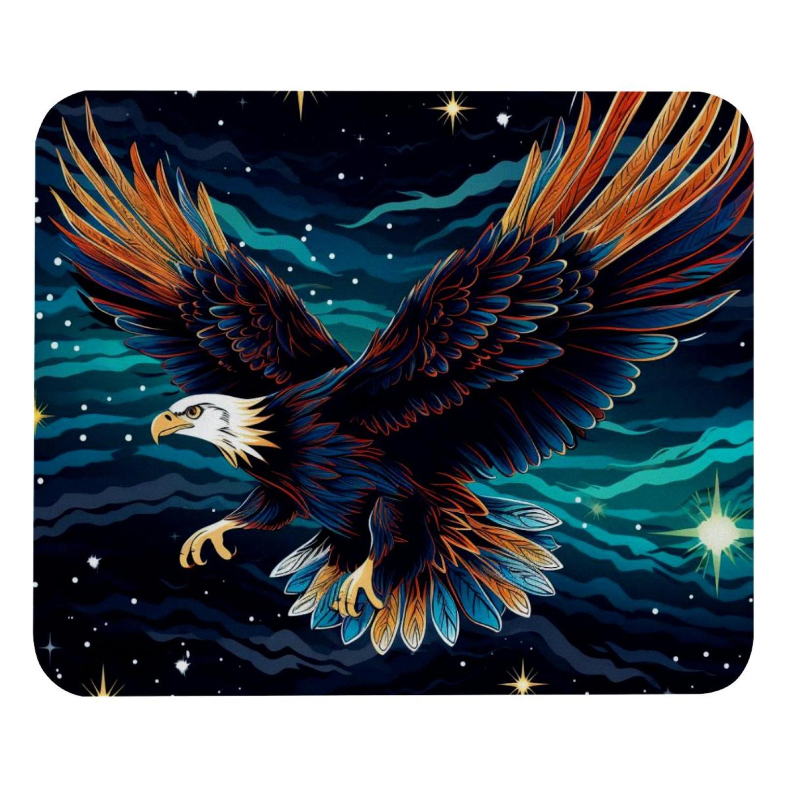Premium Mouse Pad -Cartoon Starry Hawk Pattern Mousepad - Computer ...