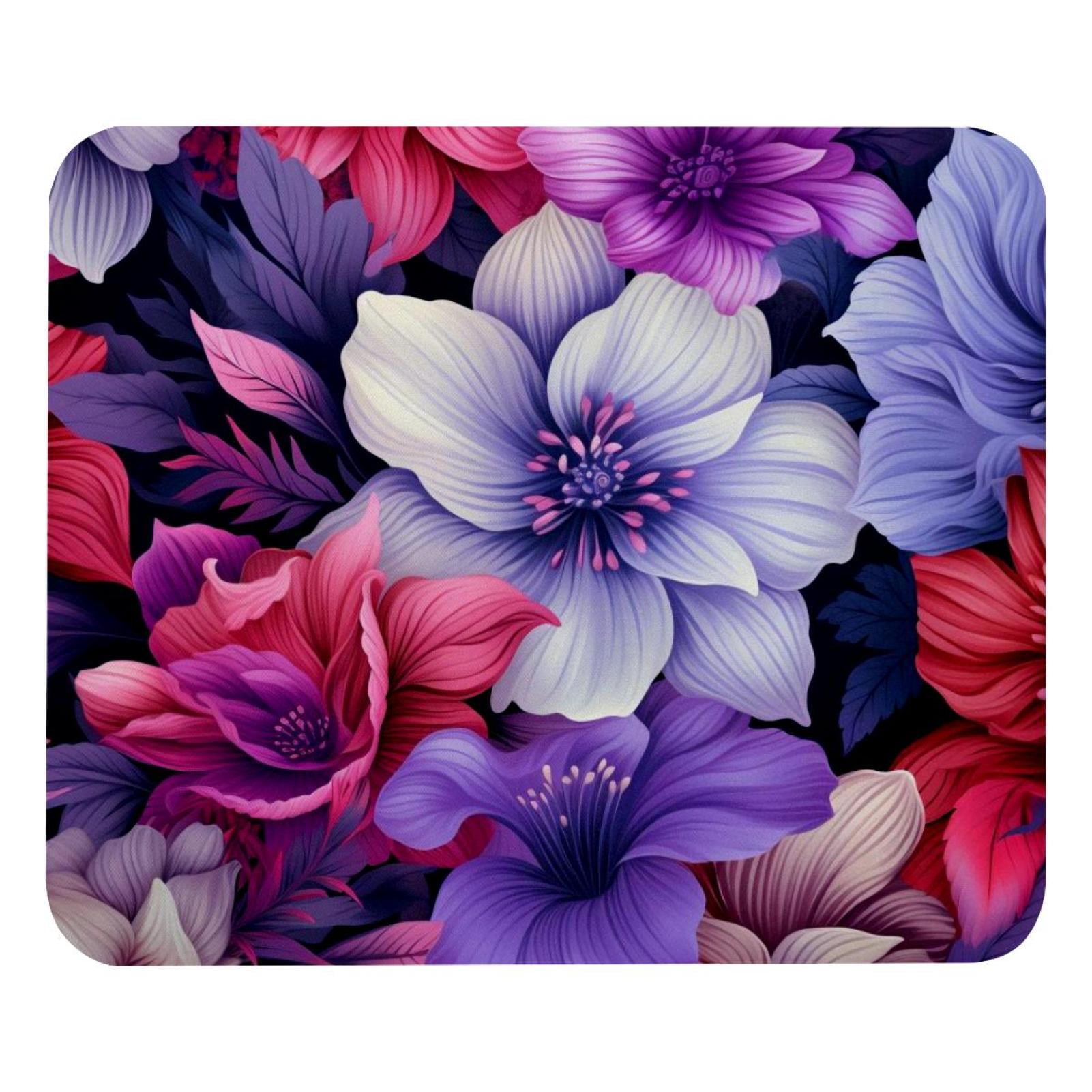 Premium Mouse Pad -Petals Flowers Purple Mousepad - Computer Mouse Pad ...