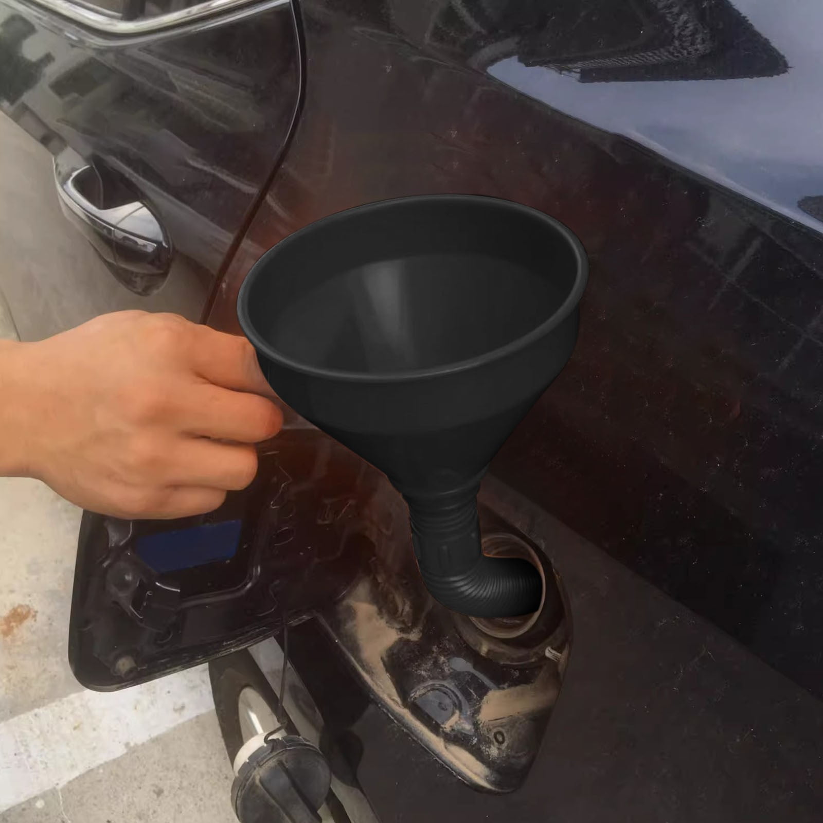 Premium Multi-Purpose Car Fueling Funnel with Flexible Strainer, Wide ...