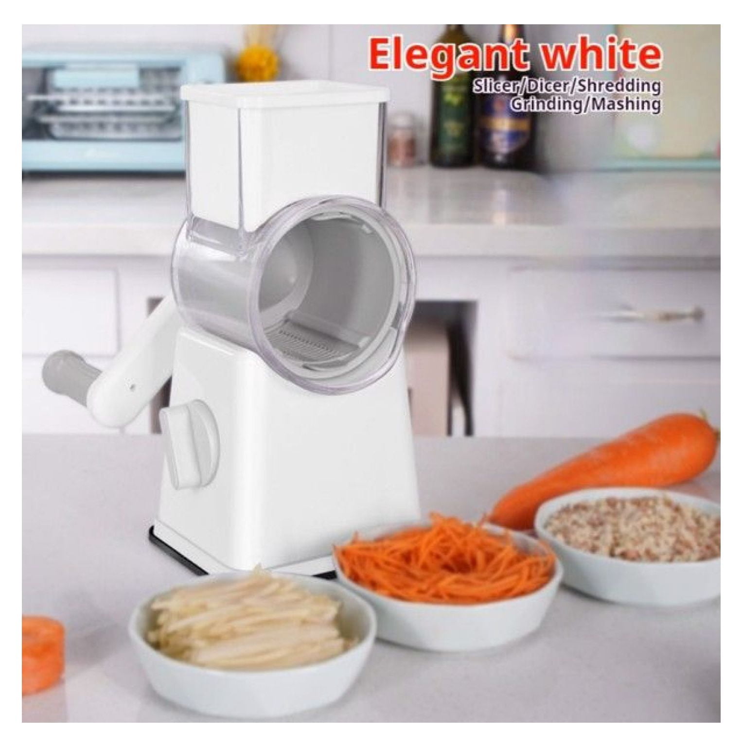 Premium Multi-Purpose Vegetable Chopper - Slices, grinds, chops and ...