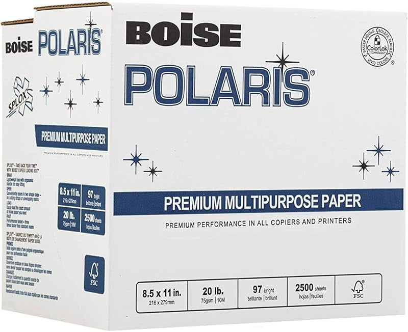 Premium Multipurpose Copy Paper | 8.5" x 11" Letter | SPLOX (Easy carry ...