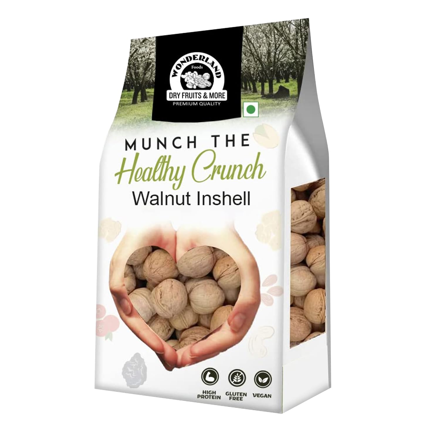 Premium Munch The Healthy Crunch Inshell Walnuts (Akhrot) By Wonderland ...