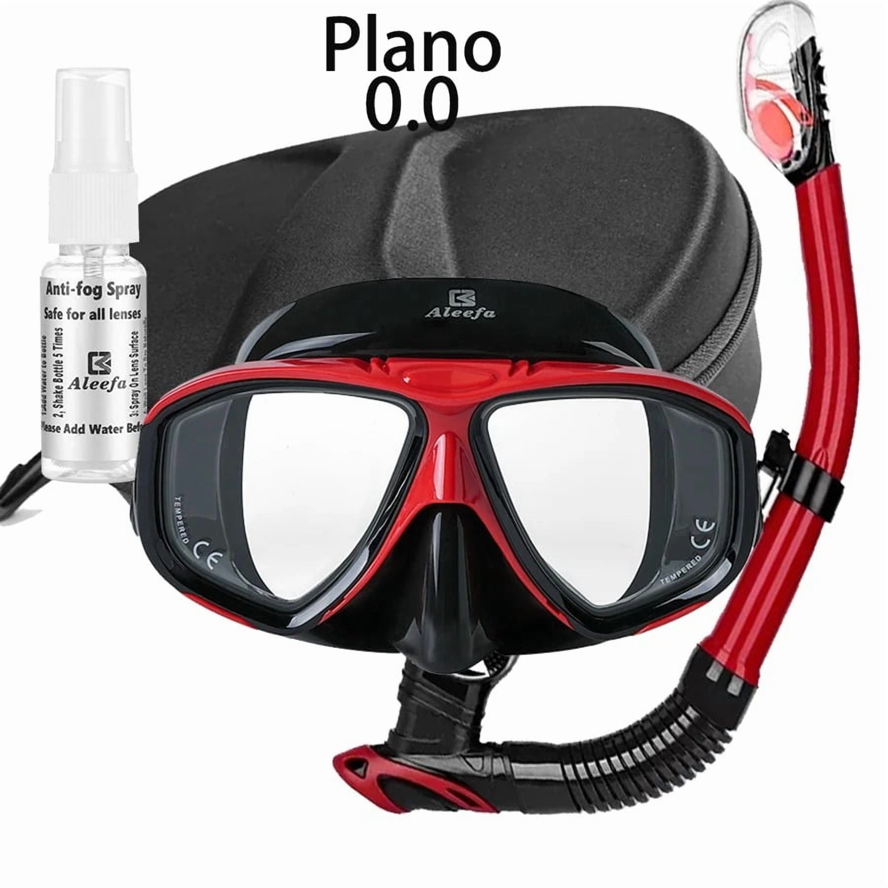 Premium Myopia Snorkel Set - Custom -1.0 to -9.0 Lenses, HD Anti-Fog ...