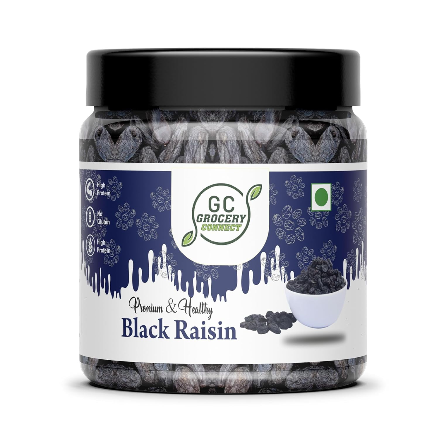 Premium Natural Afghani Seedless Black Raisins By Grocery Connect 250gm ...