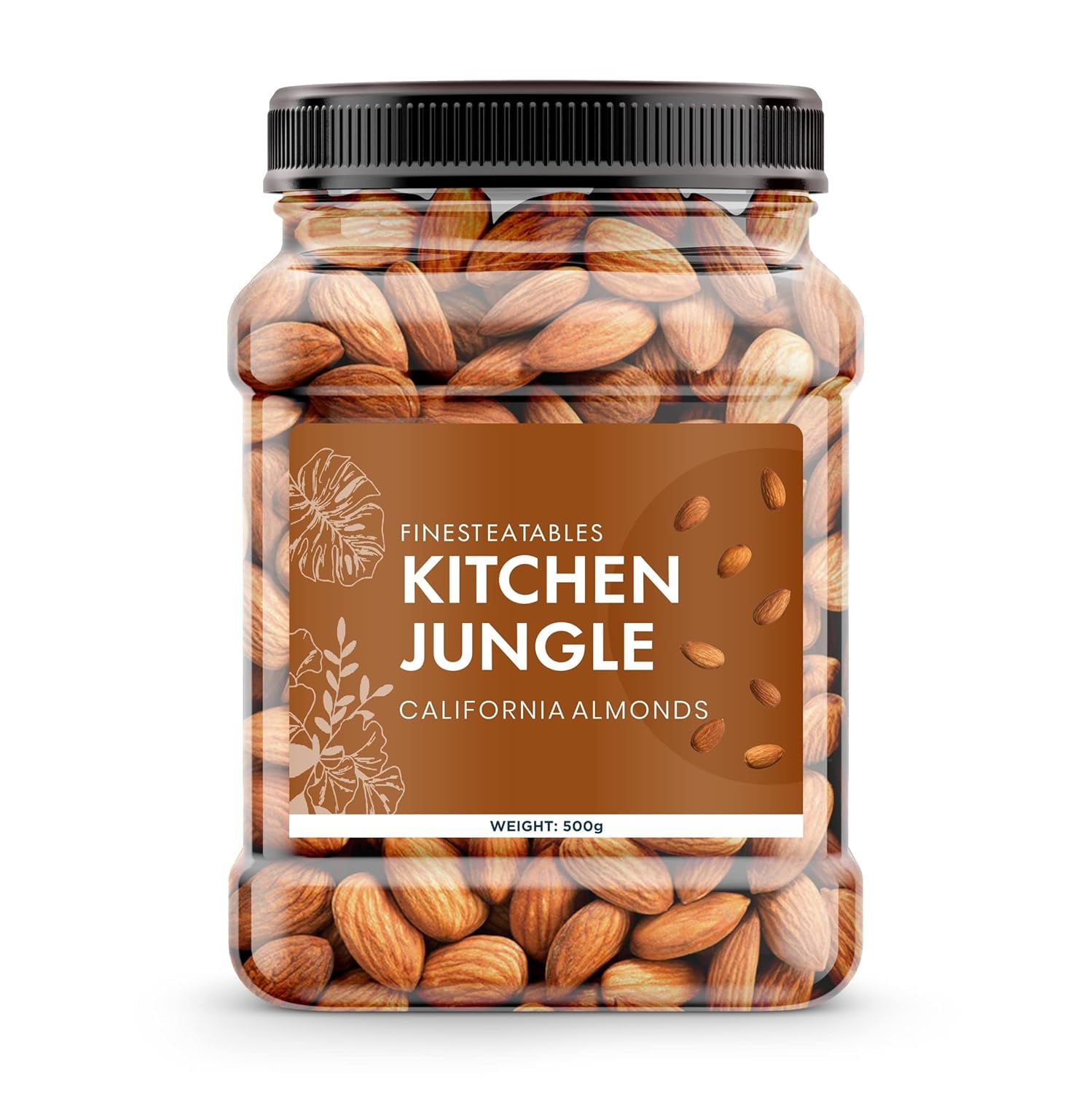 Premium Natural California Almond By Kitchen Jungle 500gm, | Rich In Protein Dietary Fiber ...