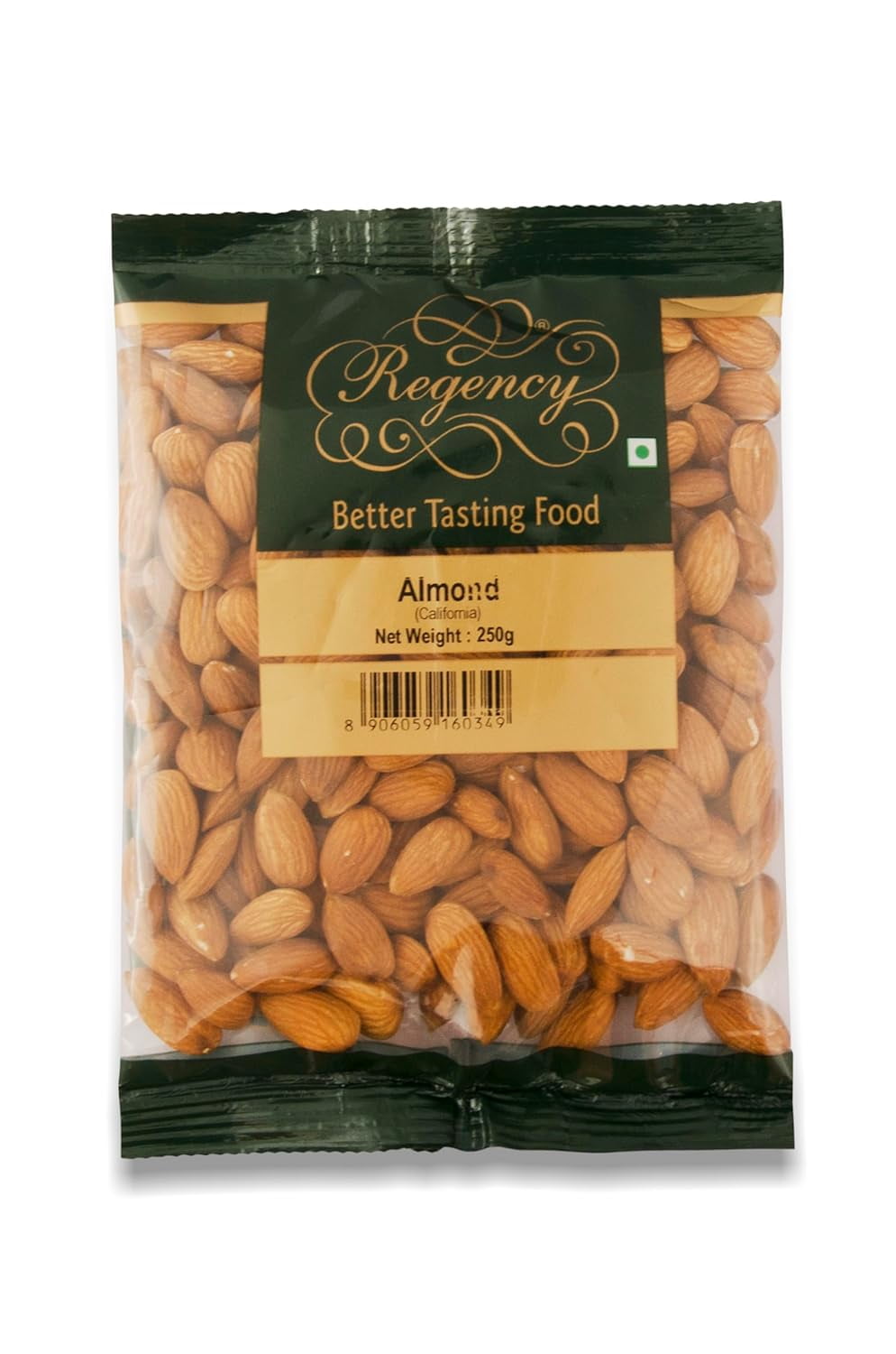 Premium Natural California Almonds By Regency 250gm, | Protein, Fiber ...