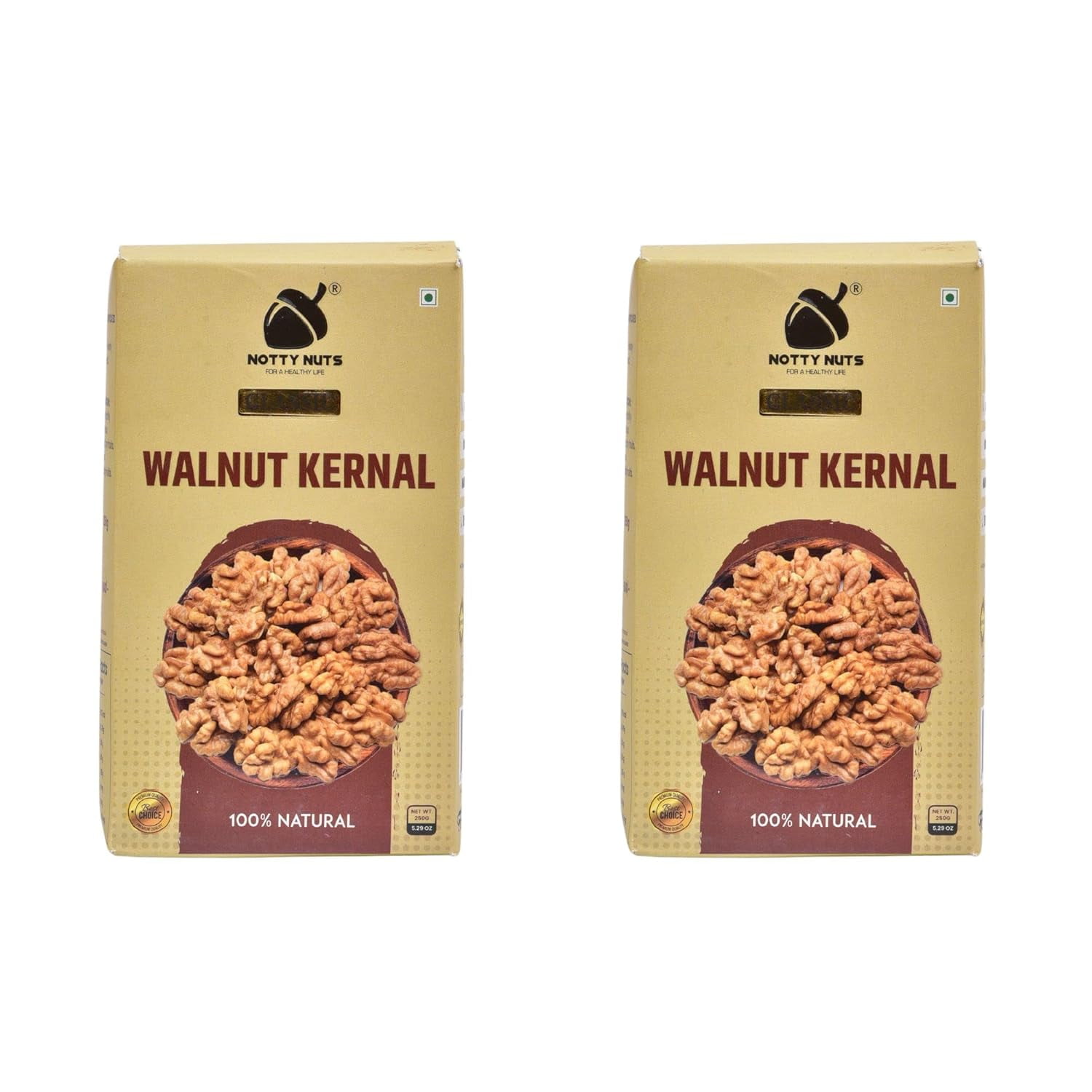 Premium Natural Classic Walnut Kernels By Notty Nuts 500gm, (250gm * Pack Of 2) | Good Source Of ...