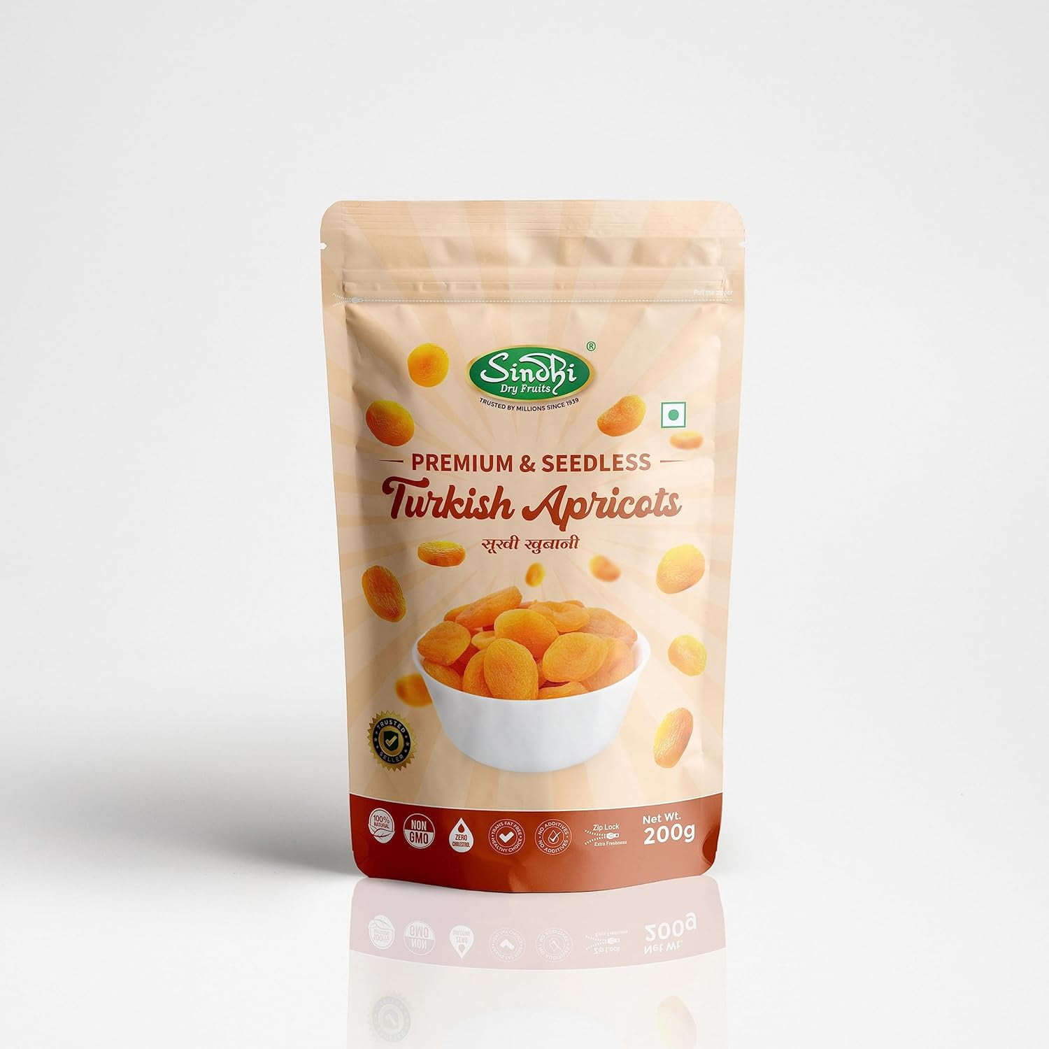 Premium Natural Dried Apricots/ Khurmani By Sindhi 400gm, (200gm * Pack ...