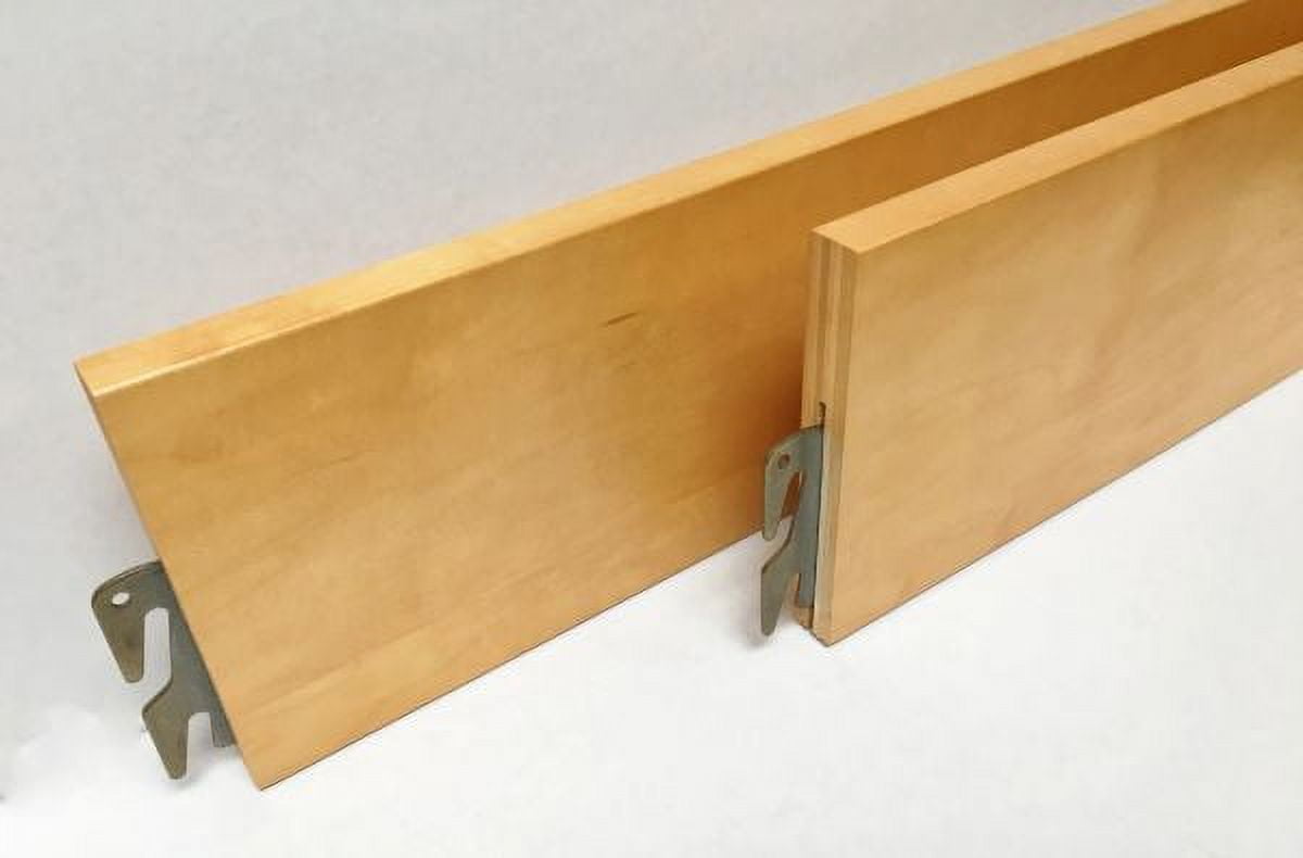 Premium Natural Finish Wooden Bed Rails with Hooks - King/Queen ...