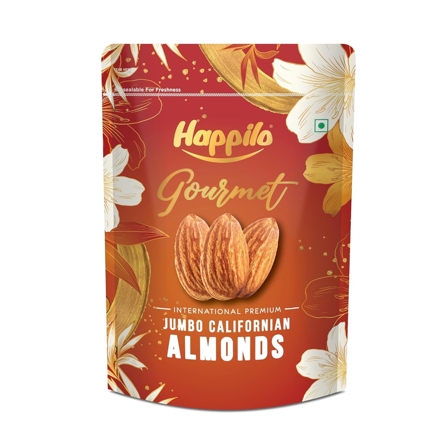 Premium Natural Gourmet Jumbo Californian Almond By Happilo 200gm ...