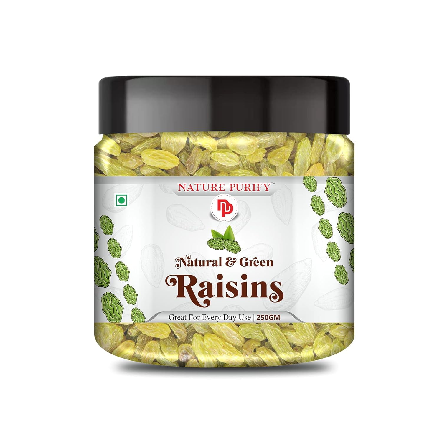 Premium Natural Green Raisins By Nature Purify 500gm, | Rich Protein ...