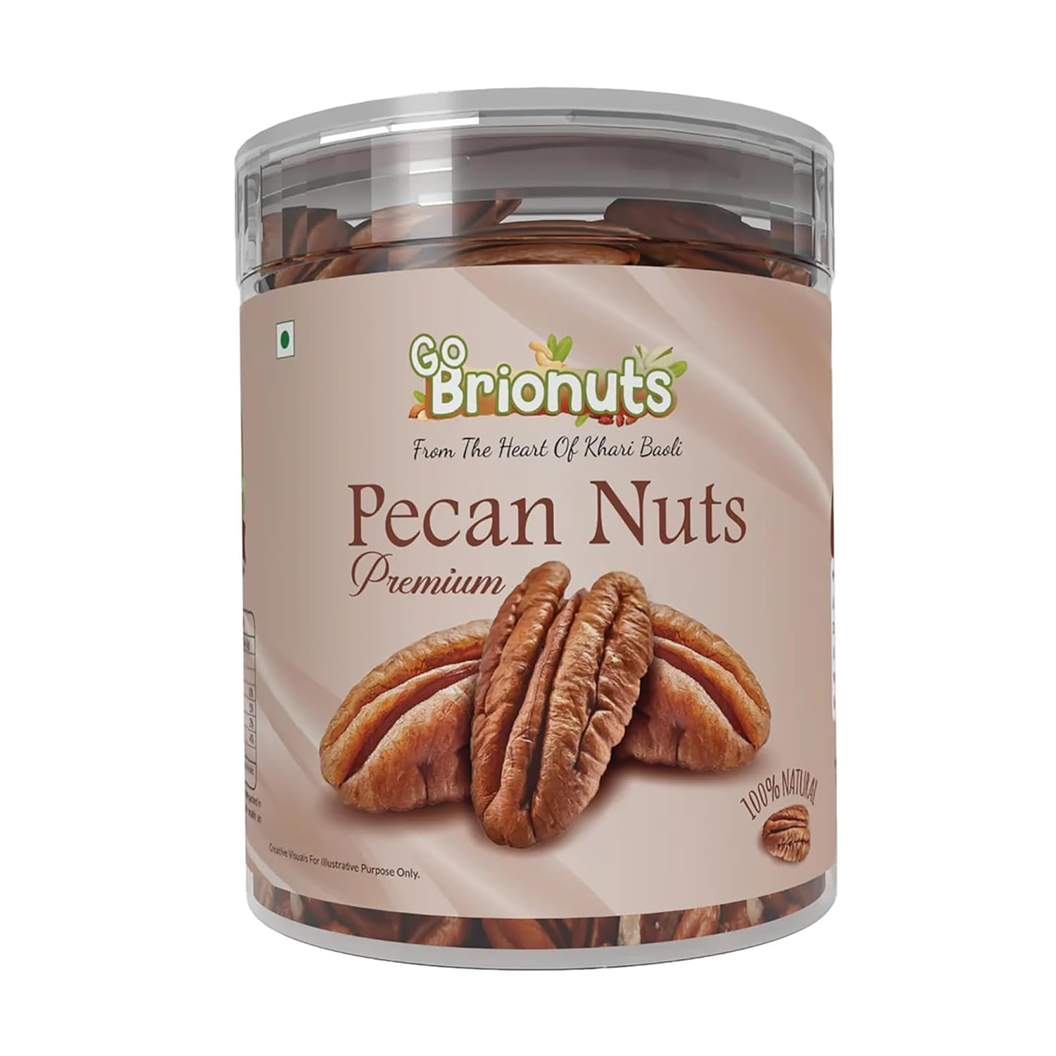 Premium Natural Jumbo Pecan Nuts By Go Brionuts 250gm, | Delicious & Nutrients Healthy Crunchy ...
