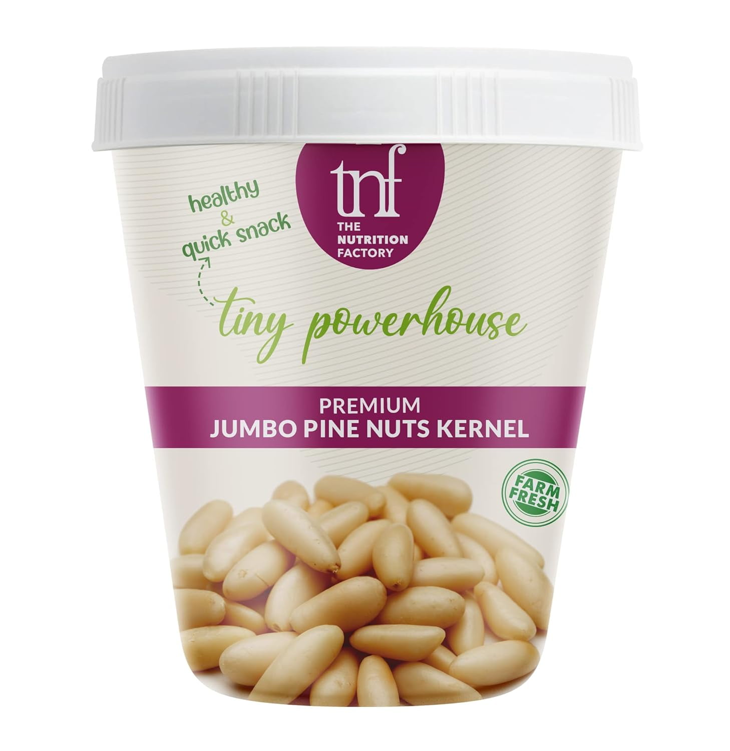 Premium Natural Jumbo Pine Nuts Without Shell By The Nutrition Factory ...