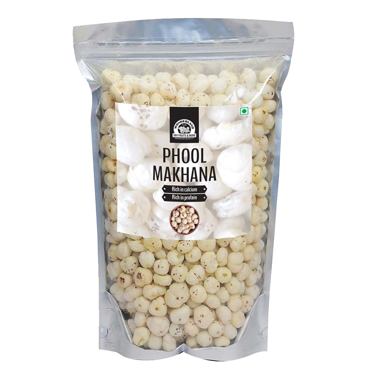 Premium Natural Phool Makhana By Wonderland Foods 500gm, | Delicious ...