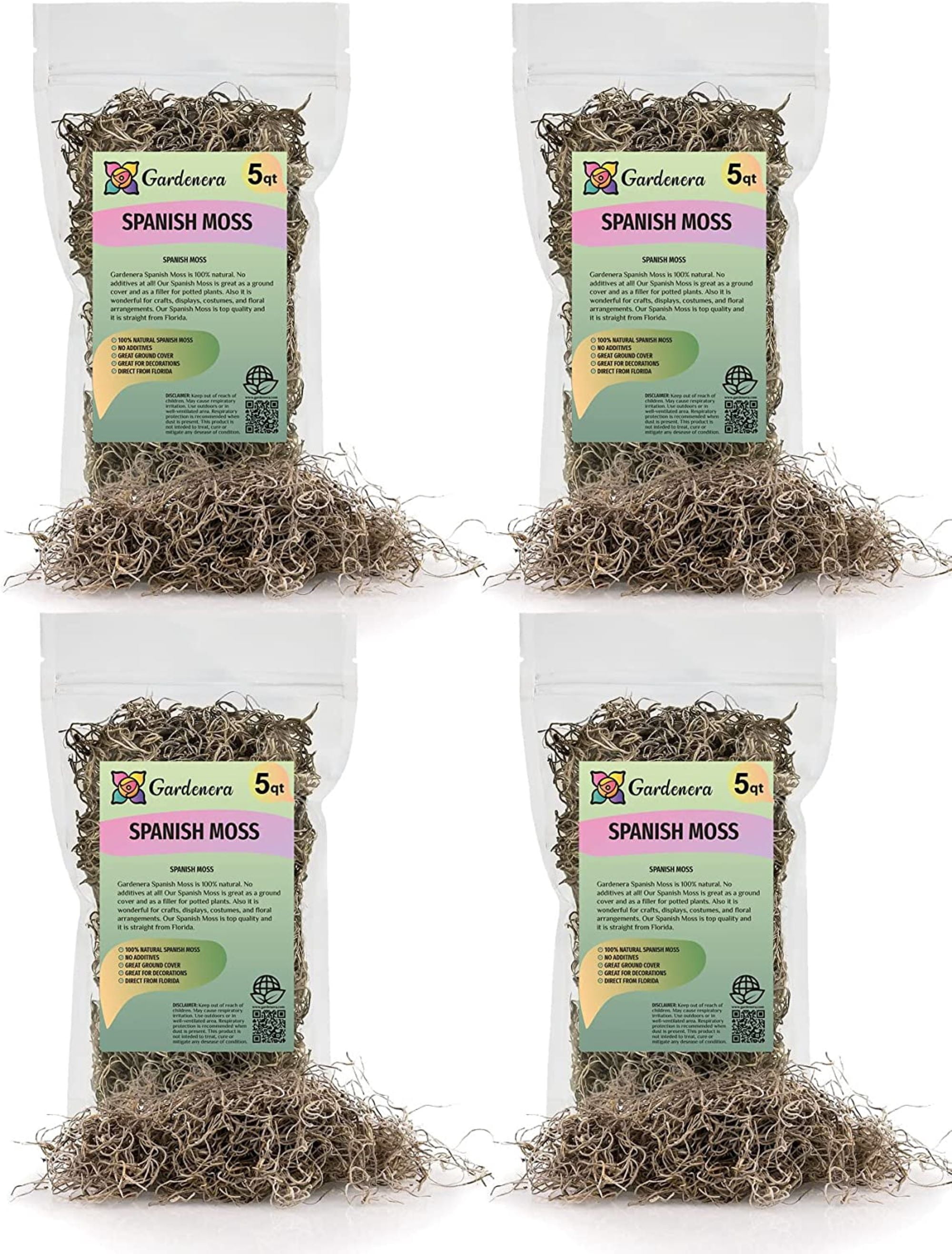 Premium Natural Spanish Moss | Natural Preserved - 20 Quart - Great ...