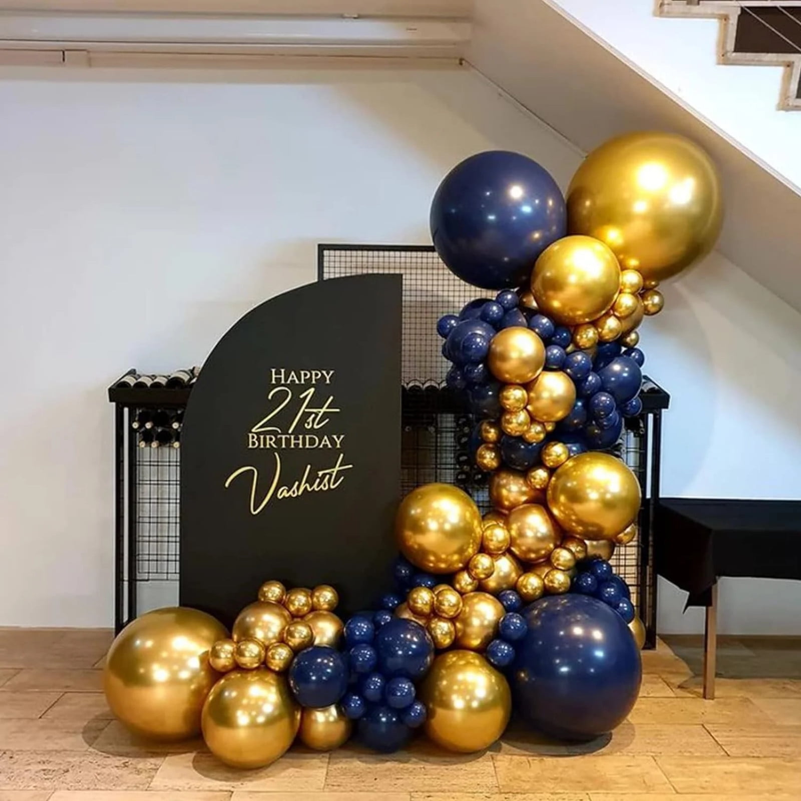 Premium Navy Blue Balloons 105 Pack, 12 Inch Latex Party Decoration ...