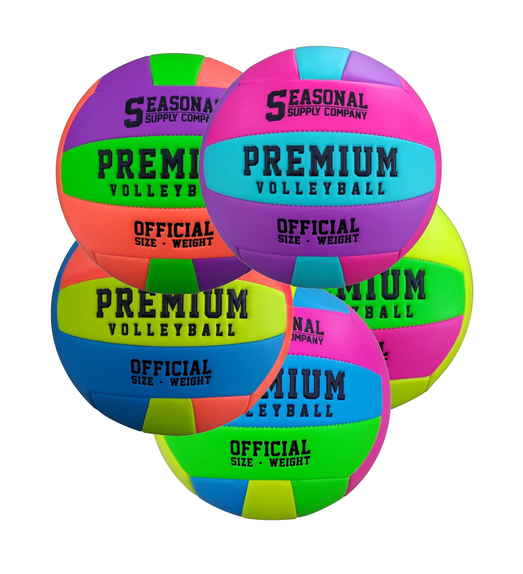 Premium Neon Volleyball - Walmart.com