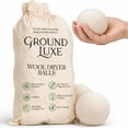 Premium New Zealand Wool Dryer Balls - 6-Pack, 100% Organic, Hand ...