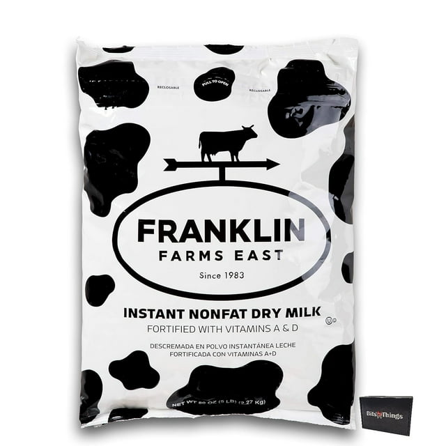 Premium Powdered Nonfat Dry Milk - 5 Pound Bulk Grocery Bag - Walmart.com