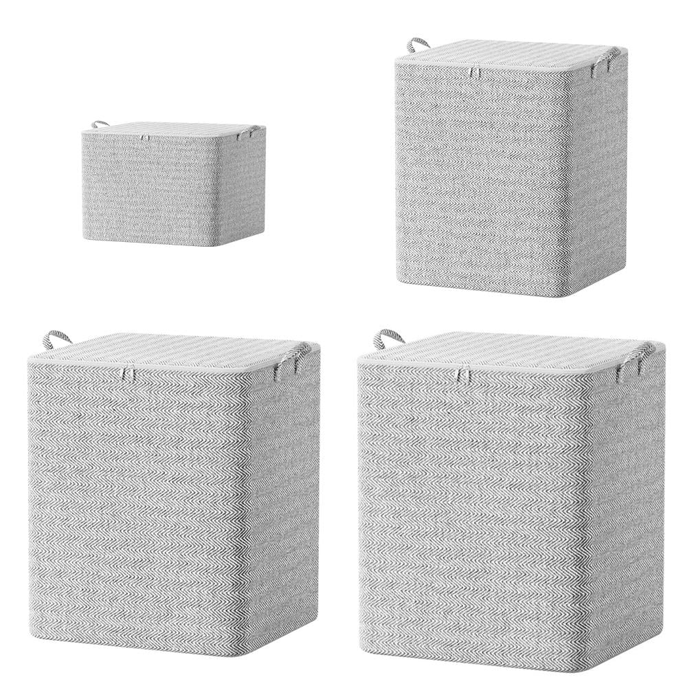 Premium Nonwoven Storage Boxes - Gray Arrowhead Design, Multiple Sizes ...