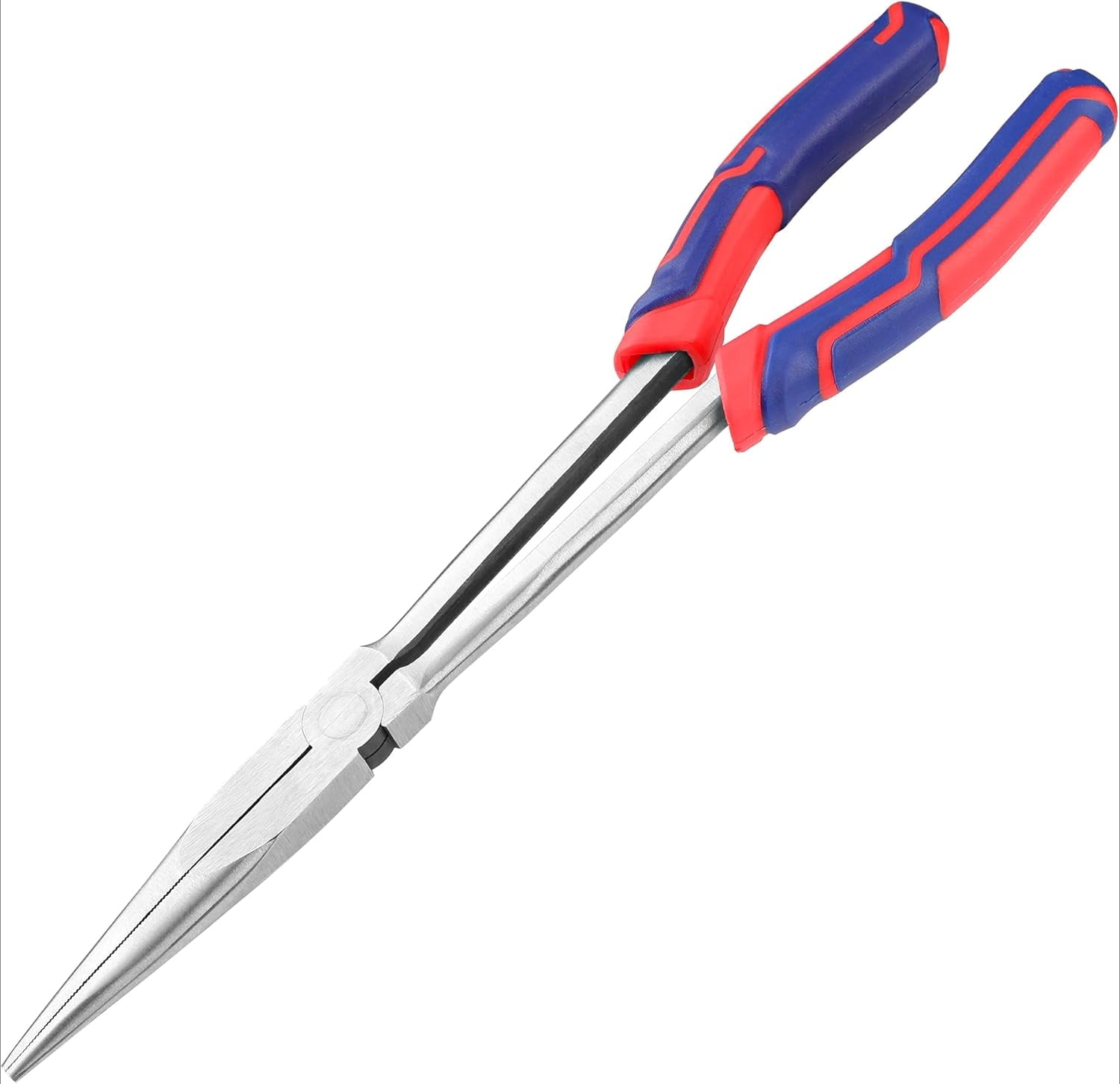 Premium Nose Pliers, Paper Clamp Precision, Heavy-Duty CRV Steel, Large Soft Grip with Wire ...