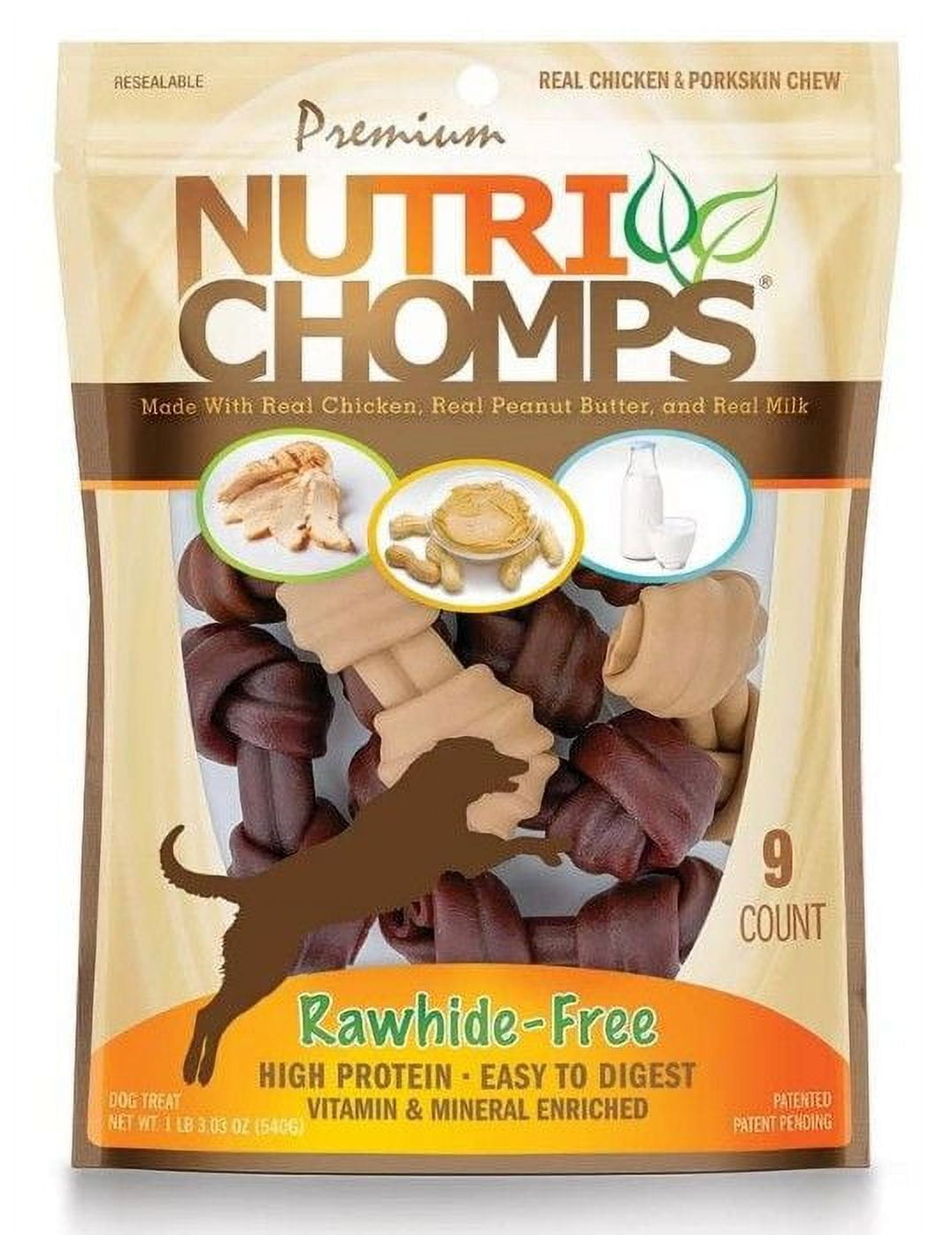 Premium Nutri Chomps Variety Knots [Dog, Treats Packaged] 9 Count ...