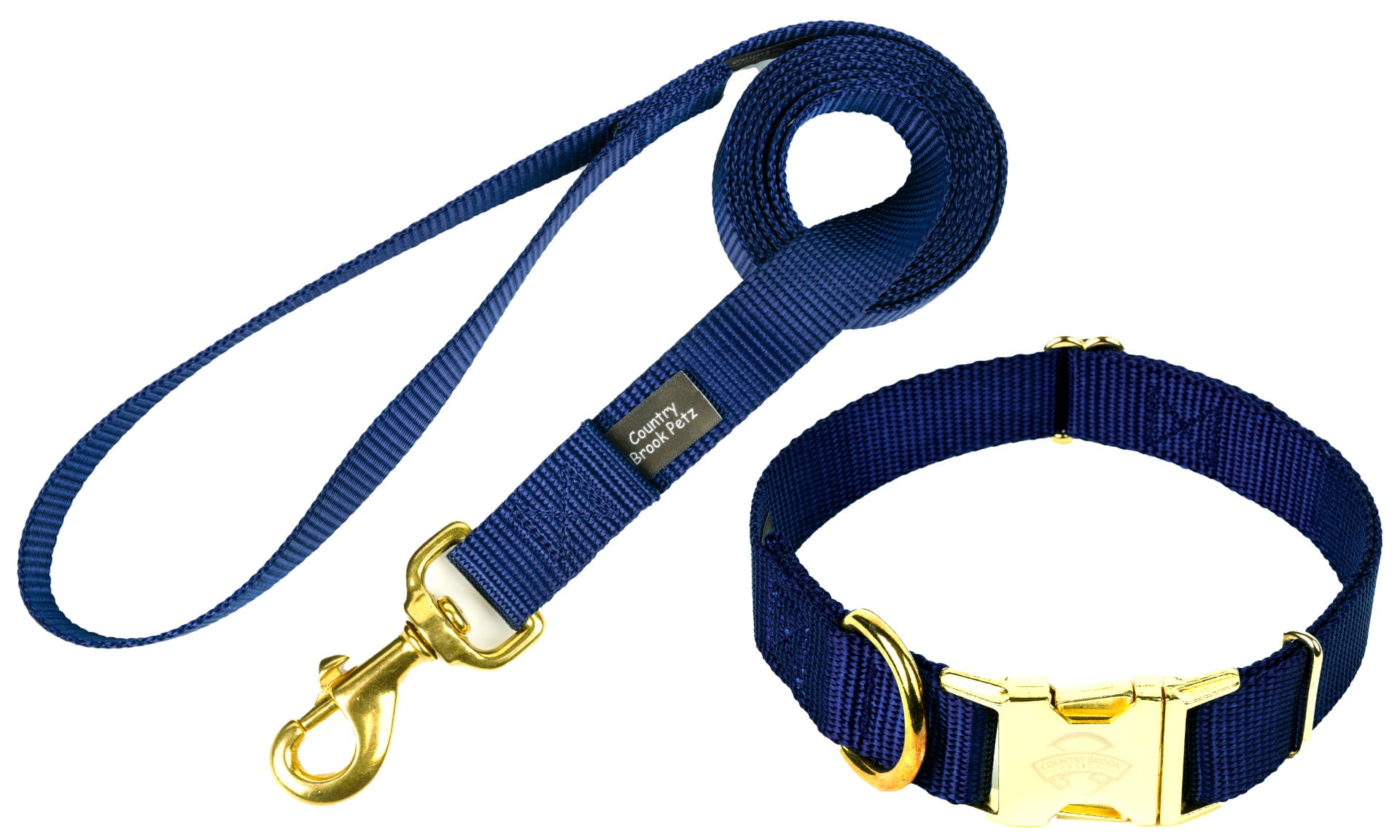 Country Brook Petz® Premium Nylon Dog Collar and Leash Set for Small ...